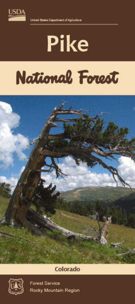 Pike National Forest Map (Forest Service Rocky Mountain Region ...